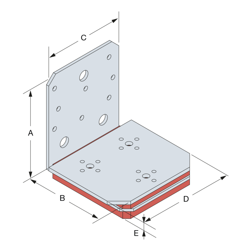 Équerre d'isolation acoustique - ABAI | Simpson Strong-Tie